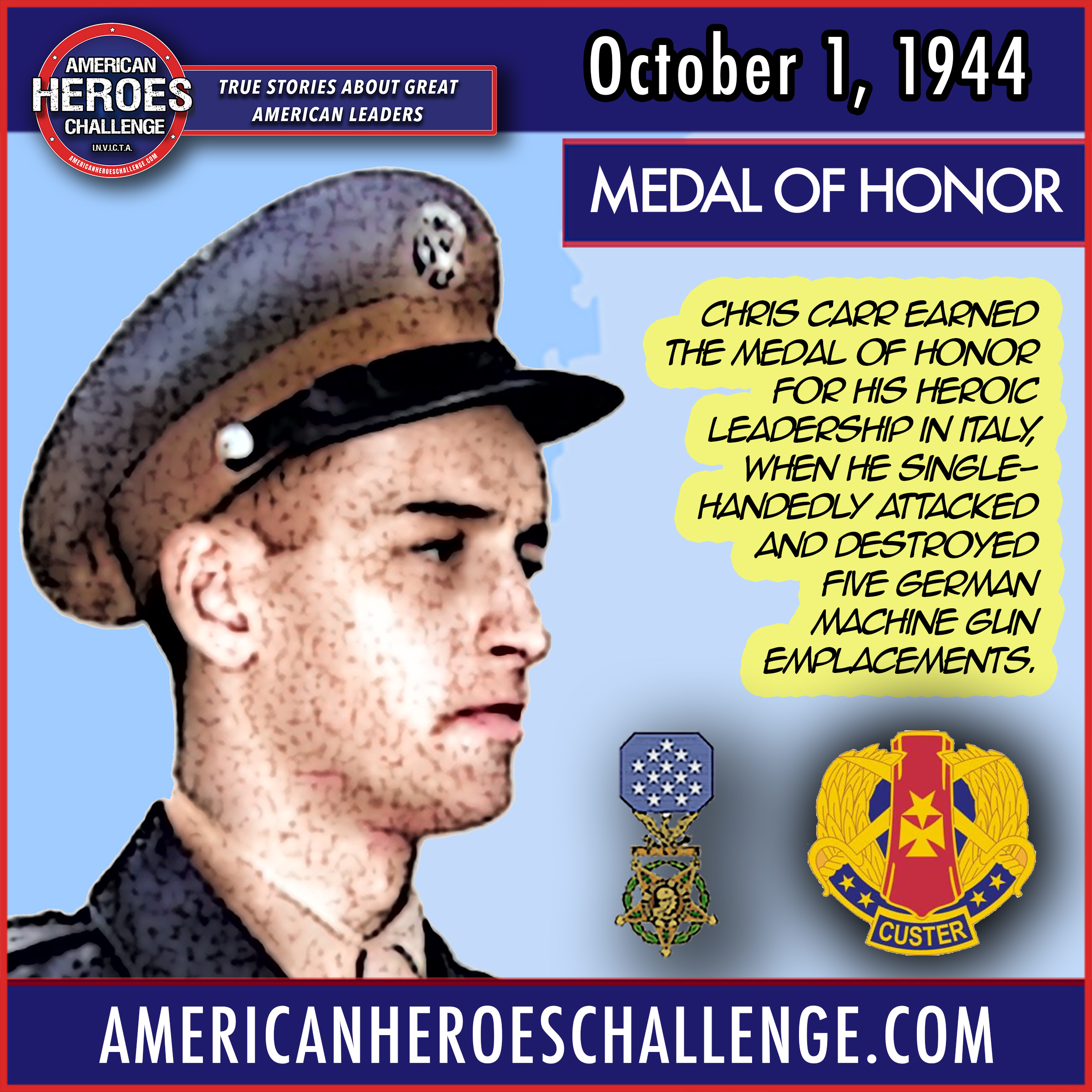October 2 Chris Carr Medal of Honor - Flashpoint